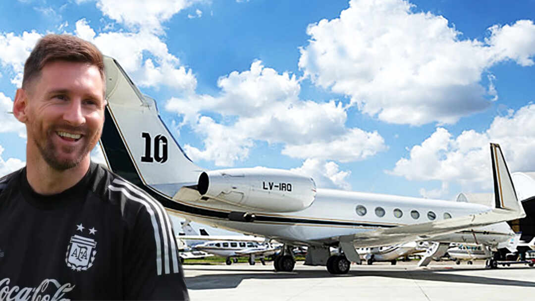 Así es el excéntrico jet privado de Messi | QPASA