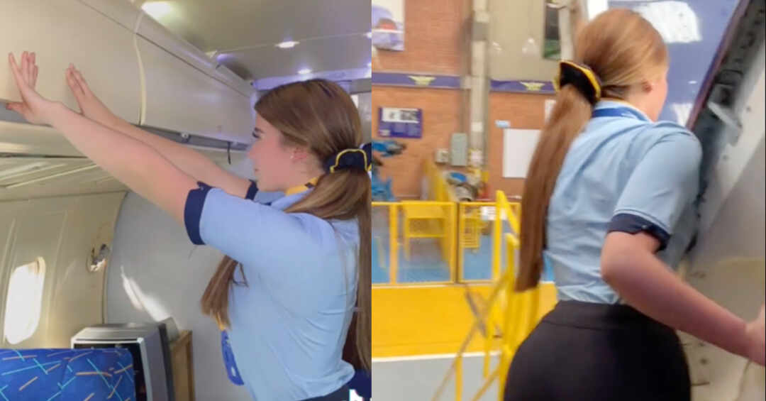 La auxiliar de vuelo más hermosa del mundo es Colombia, está es su ...
