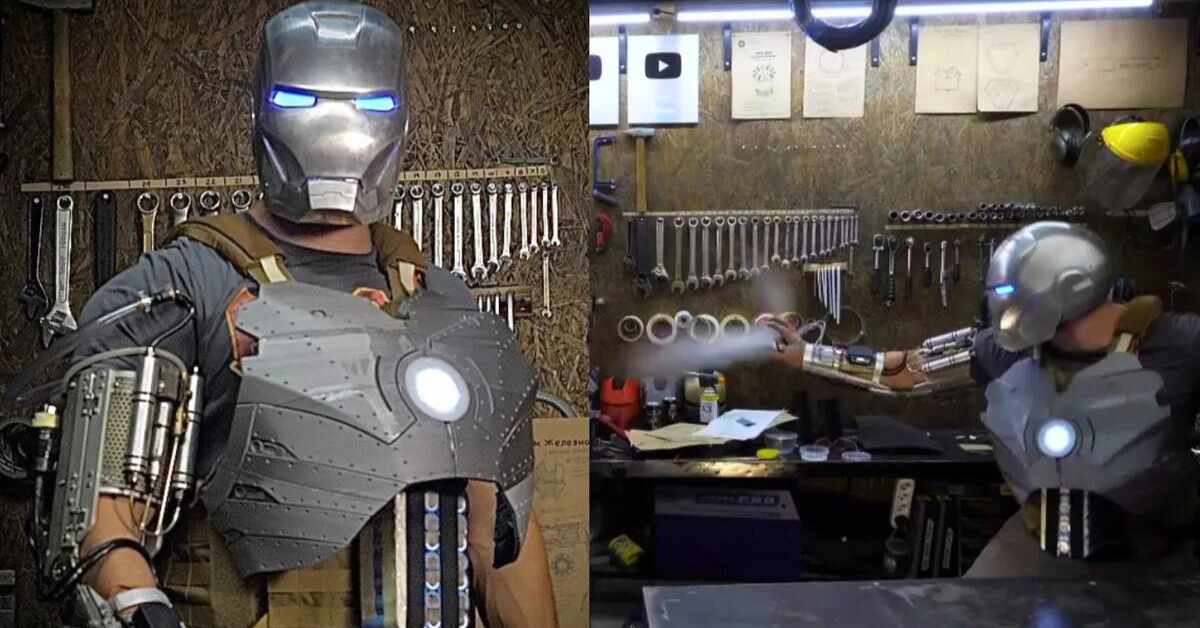 Un ingeniero ruso creó un traje de Iron Man real que funciona igual que en la película | QPASA