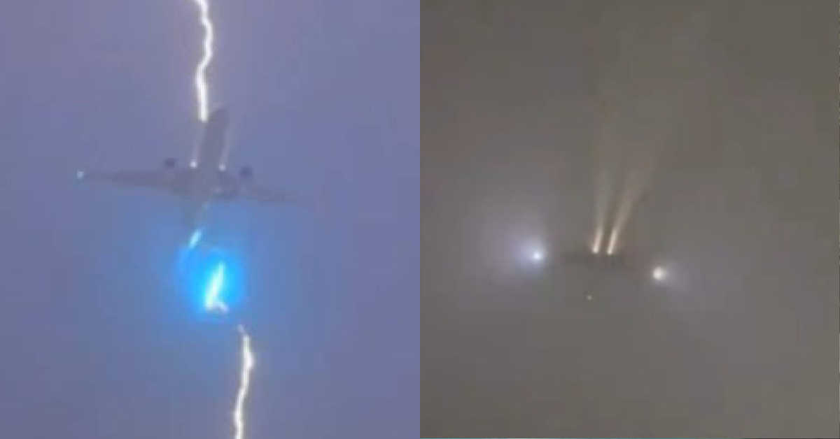 En video: un rayó cayó encima de un avión de pasajeros al despegar en ...