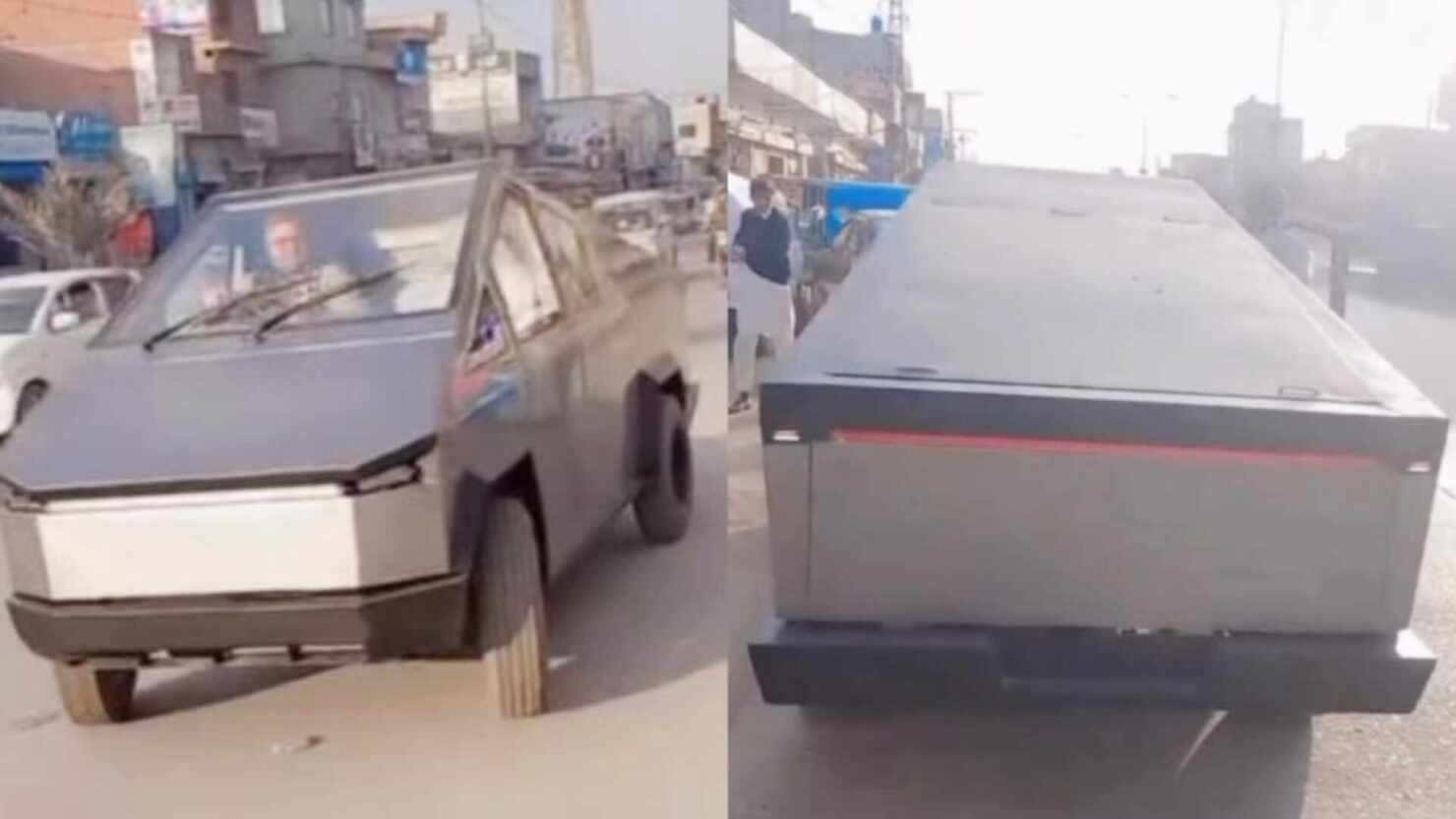 El llamativo Tesla Cybertruck que habrían "creado" en Pakistán y que es ...