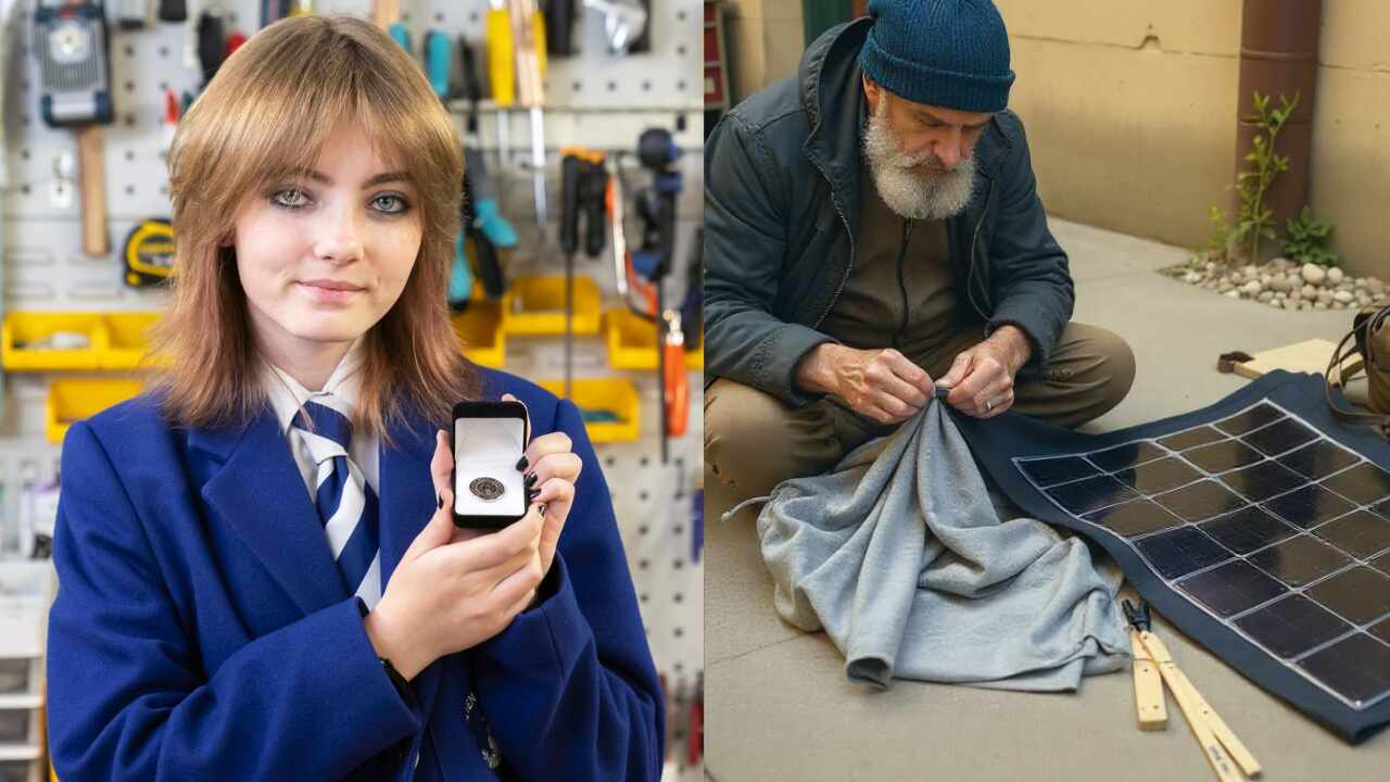 Niña de 12 años crea manta solar para ayudar a personas sin hogar a ...